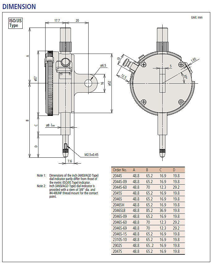 Dial Indicator MITUTOYO